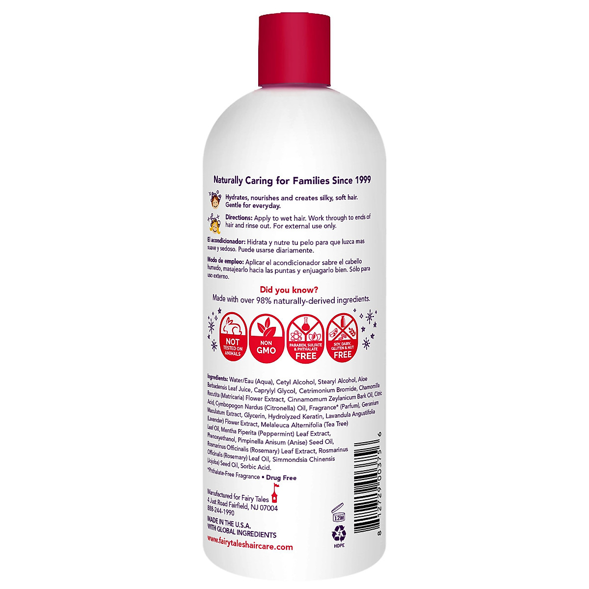 Fairy Tales Rosemary Repel Daily Kids Conditioner– Kids Like the Smell, Lice Do Not, 32 fl oz. (Pack of 1)