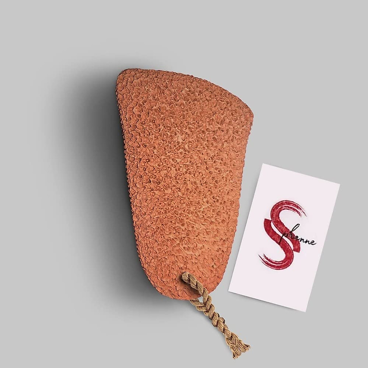 SPHENNE 100% Natural Terracotta Pumice Stone Foot Scrubber EXFOLIATOR, Pumice Stone for FEET, Foot Pumice, Corn REMOVERS for FEET, Foot Scrubber Dead Skin Remover, Foot Scrub