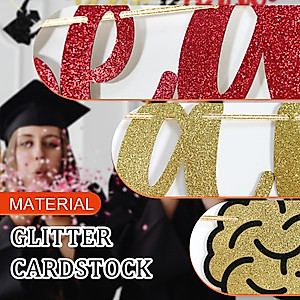 Brains And Beauty Banner, Pre-strung Graduation Banner, Graduation Party Decorations for Graduation Girls, Graduation Woman