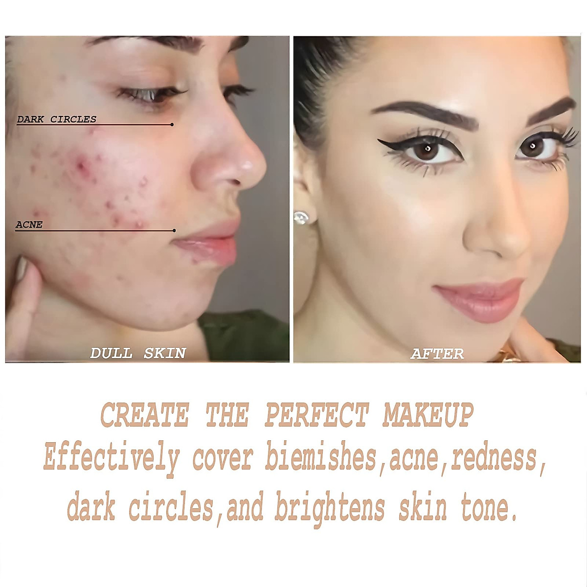 Sumeitang Mushroom Air Cushion CC Cream Liquid Foundation Makeup Lasting Moisturizing BB Cream Concealer Cushion Even Skin Tone Makeup Base Primer Easy to Apply for Dry Skin(Natural)