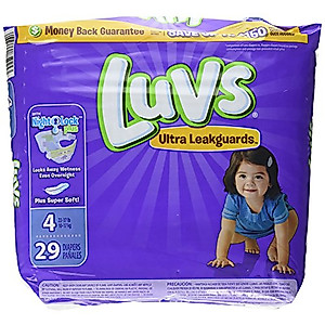 Luvs Ultra Leakguards Diapers - Size 4-29 ct