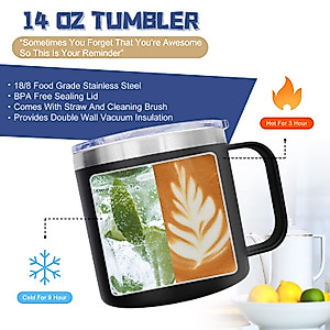 Get Well Soon Gifts for Men, 10 Pieces Sick Care Package for Men, Unique Gifts Baskets with Throw Blanket 14oz Insulated Mugs for After Surgery Recovery Cancer Chemo Sympathy Inspirational