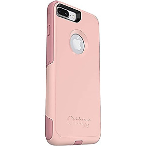 OtterBox Commuter Series Case for iPhone 8 Plus & iPhone 7 Plus (ONLY) - (Not Compatible with Other iPhone 7/8 Models) - with Screen Protector - Bundle Packaging - Ballet Way (Pink Salt/Blush)