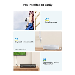 ANNKE 4K 16CH PoE Camera System, H.265+ 12MP NVR, 8X 8MP Wired Dome Security IP Cams, AI Motion Detection, Built-in Mic, 4TB HDD, Spotlight Color Night Vision, Compatible with Alexa, Not PTZ