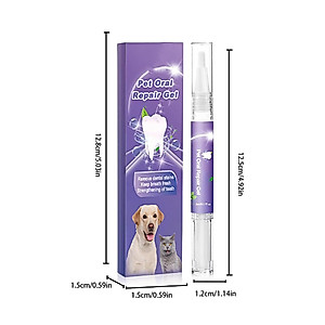 Lettucepets Dog Toothbrush, Pet Oral Repair Gel Pen for Dogs, Lettuce Pets Toothbrush, Lettuce Pets Oral Repair Gel, Dog Teeth Cleaning Brush Pen for Dog Cats Dental Care (3pcs)