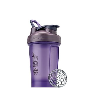 BlenderBottle Classic V2 Shaker Bottle Perfect for Protein Shakes and Pre Workout, 20oz, Full Color Purple