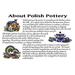 Polish Pottery Salt and Pepper 3-Piece Set made by Ceramika Artystyczna (Bee Happy Theme) Signature UNIKAT + Certificate of Authenticity