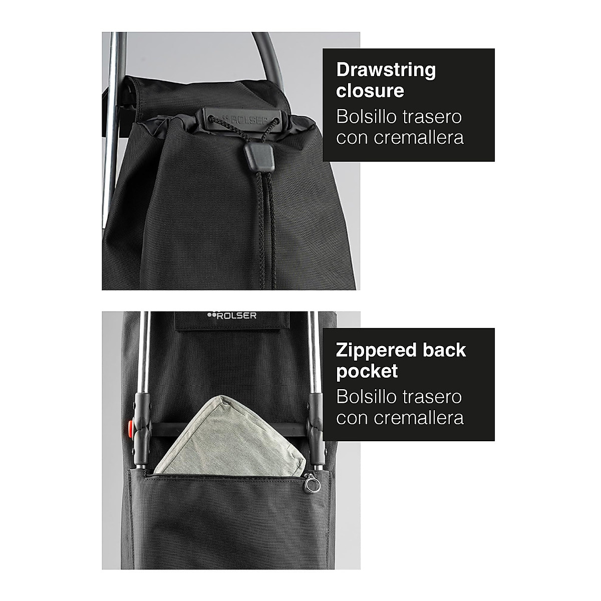 Foldable Grocery Shopping Cart with Wheels | Collapsible Personal Folding Cart for Groceries | Durable & Portable | Coral