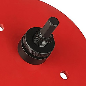 Precision 6" BI-Metal Hole Saw for Cornhole Game, Abuff 38mm Depth HSS Hole Cutter with 1/2" Hex Shank Arbor for Easily Drilling Cornhole Board, Plastic, Wood, Fiberboard, Soft Metal