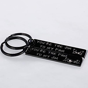 Office Couple Gift Idea Valentine Gifts for Him Boyfriend from Girlfriend The Office TV Show Couple Gifts 2 pcs Keychain the Office Gifts for Men Women Him Her Christmas New Year the Office Lover Gift