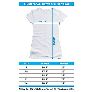 Trevco St Original The Changeling Juniors' Sheer Fitted T Shirt, Medium Royal Blue