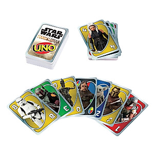 Star Wars UNO The Mandalorian, Card Games, Themed Deck & Special Rule, Gift for Kid, Adult & Family Game Nights, Ages 7 Years Old & Up, 2-10 Players, HJR23