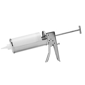 Professional Hamburger Sauce Gun, Heavy Condiment Mustard Vinegar Pump Dispenser with Squeeze Squirt Bottles, for Home Kitchen