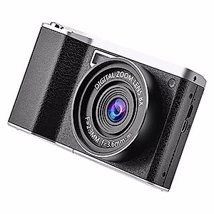 Digital Camera Vlogging Camera, 4K Digital Camera for with WiFi 16X Digital Zoom 180 Degree Flip Screen Wide Angle Lens, Macro Lens Digital Camera Photography
