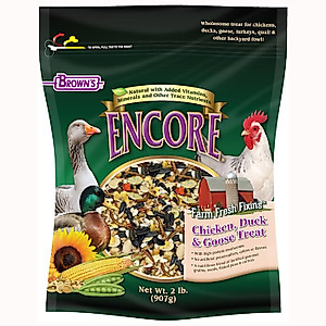 FM Brown Encore Natural Farm Fresh Fixins Chicken, Duck & Goose Treat, 2 lbs.