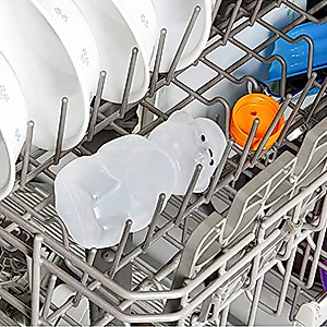 Honey Bear Straw Cups, Juice Bear Bottle Drinking Cup Long Straws with 4 Flexible Straws & Cleaning Tools, 8-Ounce Therapy Sippy Bottles for Speech and Feeding Training, Food-Grade & BPA Free 2 Pack