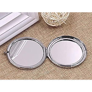 DIDADIC Daughter Wedding Gift from Mom Dad, Bride Gifts for Wedding Day, Engraved Makeup Mirror for Wedding Keepsake (Daughter Wedding Day Gift)