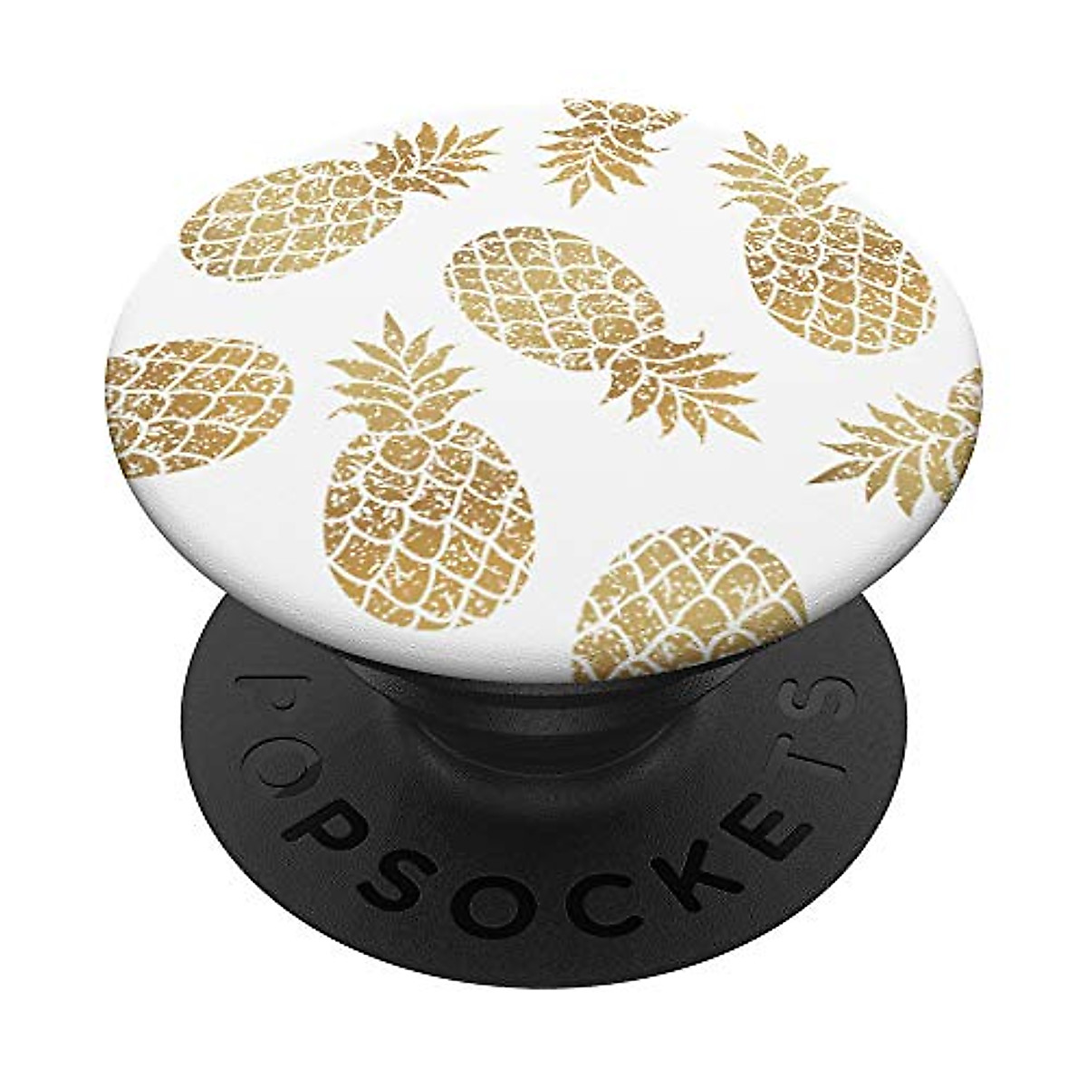 Floral Pineapple Pattern - Cute Pineapples Design PopSockets PopGrip: Swappable Grip for Phones & Tablets