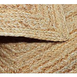 COTTON CRAFT Jute Braided Table Runner - Rustic Farmhouse Table Runner - Jute Kitchen Table Runner - Harvest Fall Thanksgiving Holiday Christmas Party Dining Tabletop Runner - 13x36 inches - Natural