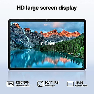 OUZRS Android Tablet 10 Inch, Tablet Android 12 with 8GB RAM 64GB ROM(1TB Expand), Dual Camera, WiFi Tablet, Bluetooth, GMS Certified, Computer Tablets-M15(Gray)