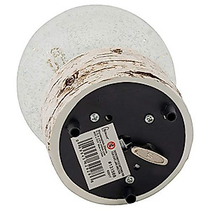 White Wash Wood Black Bear 5.5 inch Resin Decorative Snow Globe