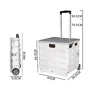 Collapsible Outdoor Storage Box with Cover 45L Foldable Camping Box Portable Trunk Car Grocery Case