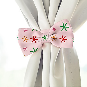 Whaline 12Pcs Christmas Cotton Fabric Bundles Xmas Tree Snowflake Gift Box Fat Quarters Pink Green Checkered Printed Sewing Fabrics for DIY Handmade Crafting, 18 x 22 Inch