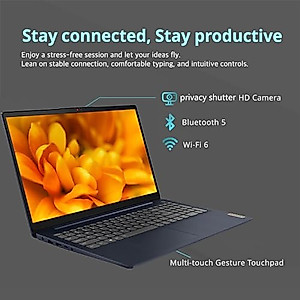 Lenovo IdeaPad 3i Laptop - 15.6" Full HD 1080p Touch Screen - Intel Core i5-1155G7-40GB Memory - 2TB SSD - Windows 11 Home - Abyss Blue – w/HDMI Cable