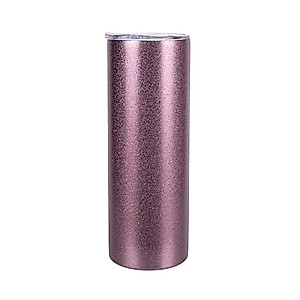Elanze Designs Bumble Bee Hive Honeycomb Wrap-Around Design 20 Ounce Insulated Stainless Steel Coffee Travel Tumbler Mug Cup, Slide Top Lid & Reusable Straw, Rose Gold Glitter