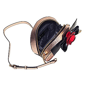 Danielle Nicole X Disney Beauty and the Beast Belle Perfume Crossbody - Fashion Cosplay Disneybound Cute Crossbody Bags, Multicolor