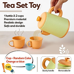 HYAKIDS Play Kitchen Pots and Pans Set for Kids, Pretend Role Play Cooking Toys Gifts for Toddlers Girls Boys Ages 3 4 5 6