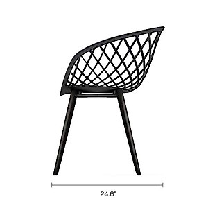 Jamesdar Kurv Dining Chair, Set of 2, Black