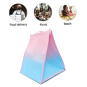 SOLUSTRE Cake Insulation Bag Pizza Carrier Insulated Bags Insulated Bags for Food Grocery Shopping Bags Grocery Bags Hot Food Bag Cold Food Non-woven Fabric Insulated Food Carrying Bag Fold