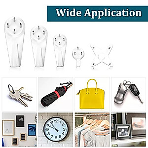 Invisible Nail Wall Screw Hooks, 73Pcs Concrete Hanging Hooks Hardwall Non-Mark Invisible Nail Wall Hangers for Photo Frame Art Painting Non-Trace Drywall Stucco Concrete Hooks (WHD70)