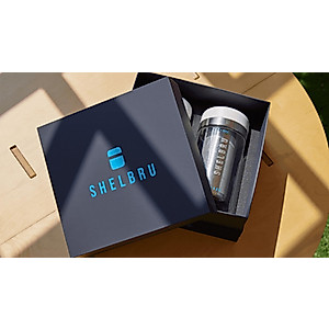 Shelbru Cold Brew Coffee Maker - 2-Piece Set w/Brewer & Carafe (Pitcher) - Reusable Stainless Steel Filter & Heavy-Duty Boroscilicate Glass - 16.9 fl oz / 500ml of Cold Brew Concentrate/Iced Coffee