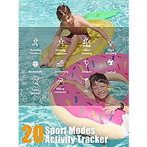 MgaoLo Kids Smart Watch for Boys Girls,Games Fitness Tracker with HR Sleep Monitor,Sport Activity Tracker with Pedometer Steps for Fitbit Calories Counter,DIY Watch Face Touchscreen (Green)