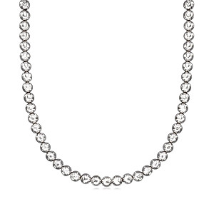 Ross-Simons Italian 8mm Sterling Silver Bead Necklace. 18 inches