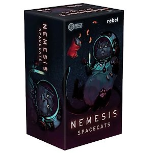 Rebel Studio Nemesis Space Cats Collectible Miniatures - Enhance Your Gameplay with 4 Plastic Cat Miniatures! Ideal for Collectors, Ages 14+, 1-5 Players, 1-2 Hour Playtime, Made