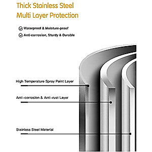 Dachshund Toilet Paper Storage, Funny Dog Wall Mounted or Free Standing Bathroom Toilet Paper Holder, Metal 8 Rolls Tissue Organizer for Home Decor