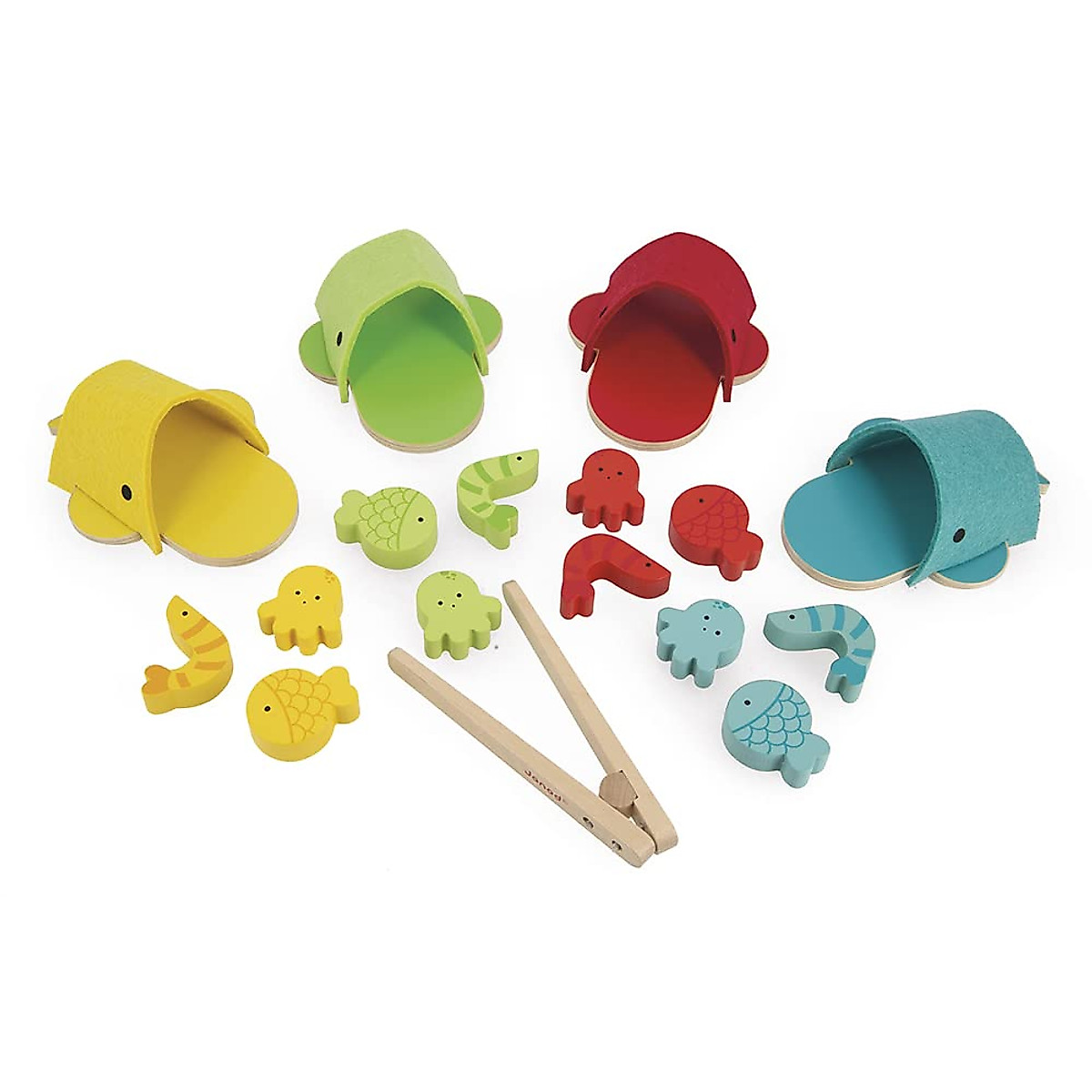 Janod - Whale Color-Sorting Game - 17-Piece Set - 2 Years + J08276