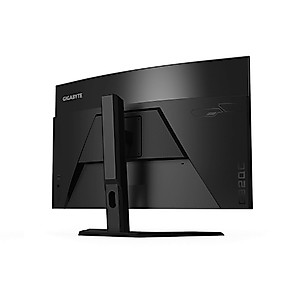 GIGABYTE G32QC 32" 165Hz 1440P Curved Gaming Monitor, 2560 x 1440 VA 1500R , 1ms (MPRT) Response Time, 94% DCI-P3, VESA Display HDR400, FreeSync Premium Pro
