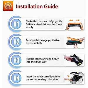 TN-227BK/C/M/Y High Yield Toner Cartridge 4 Pack Compatible Toner Cartridge Replacement for Brother TN227 TN227BK TN-227 TN223 TN223BK for HL-L3290CDW MFC-L3710CW MFC-L3770CDW MFC-L3750CDW HL-L3230CDW