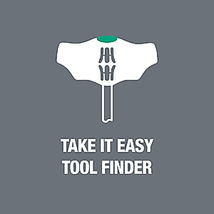 Wera 5023452001 467/7 TORX HF Set 1 Screwdriver Set T-Handle TORX Screwdrivers with Holding Function, 7 Pieces