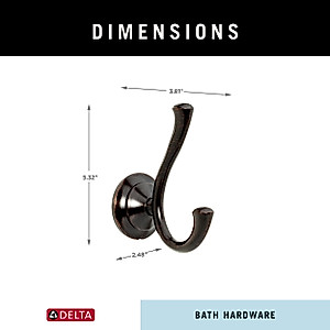 Delta Faucet 79435-RB Dryden Towel, Robe Hook, Venetian Bronze