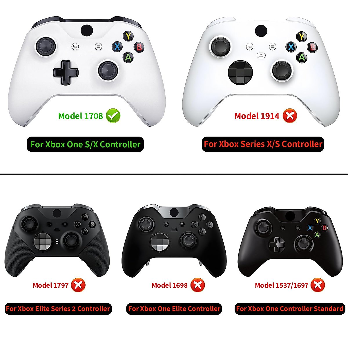 eXtremeRate Red Rose Faceplate Cover, Soft Touch Front Housing Shell Case, Comfortable Soft Grip Replacement Kit for Xbox One X & One S Controller Model 1708 - Controller NOT Included