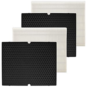 Amyehouse Replacement 116130 Filter H for Winix 5500-2, HEPA Filter & Activated Carbon Filter Combo Pack Compare to Part # 116130