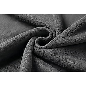 SeaBeauty Cozy Fleece Blanket Bulk-（Pack of 6） Comfortable Fleece Throw Blanket Suitable for Home Bed Sofa Office Camping and Pet-Friendly Warm and Breathable Black, Pack of 6-50 x 60 Inch