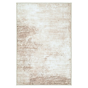 3x5 Area Rugs for Living Room:Washable Rug Modern Abstract Rug-Non Slip Rug Door Mat for Bedroom Kitchen Under Dining Table Nursery Bathroom Entryway Home Office Rugs - Brown