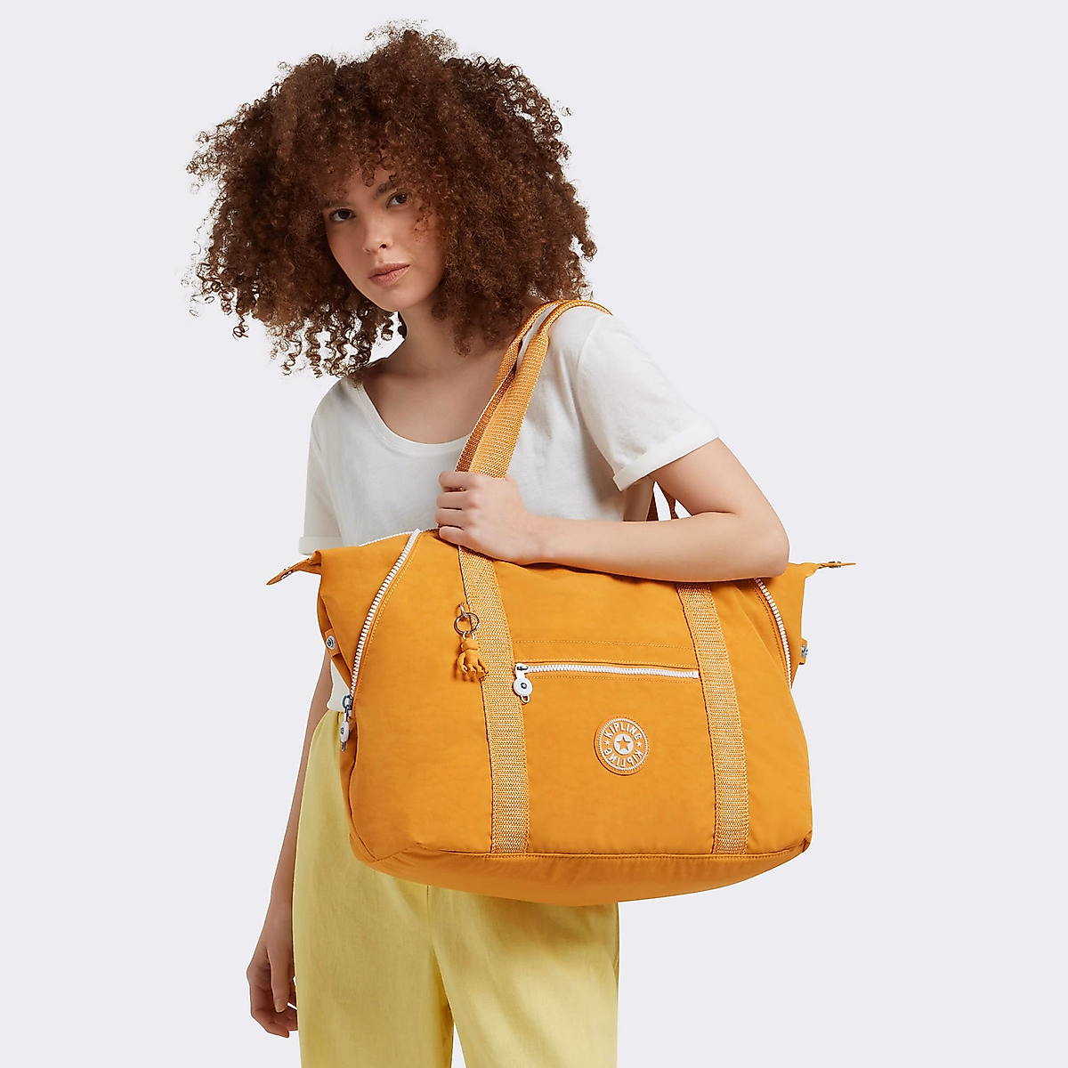 Kipling Women's Art Medium Tote Bag, Lightweight Large Weekender, Travel Handbag