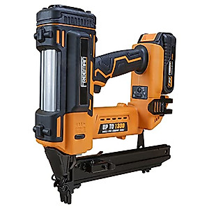 Freeman PE20VFS16 20 Volt Cordless 16-Gauge 1" Fencing Stapler Kit with Lithium Ion Battery, Charger, and Bag – 1300 Shots per Charge